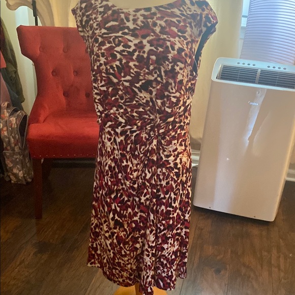 212 Collection | Dresses | 22 Collection Red And Black Animal Print ...